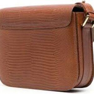 A.P.C. | Bags | Apc Small Grace Bag Brown Embossed Croc Leather | Poshmark